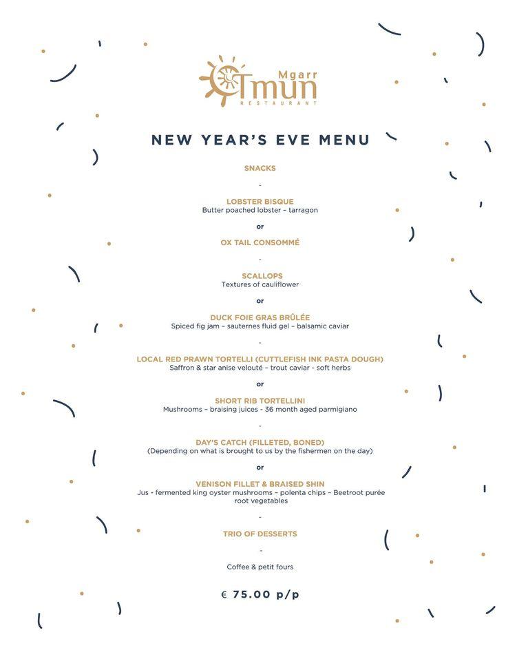 Menu at Tmun Restaurant (Mgarr Harbour), Ghajnsielem