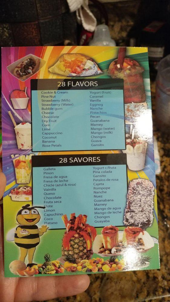 Menu at United Paleteria Y Neveria, Stockton, 720 W 8th St