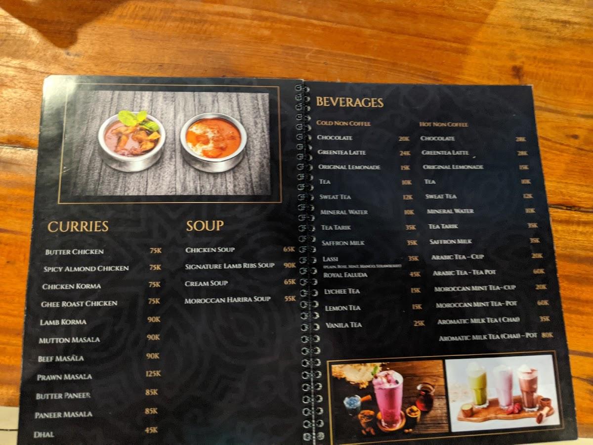 Menu at Eatz Signature restaurant, Jakarta