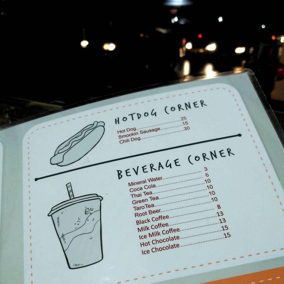 Menu at Moo Burger restaurant, Bandung