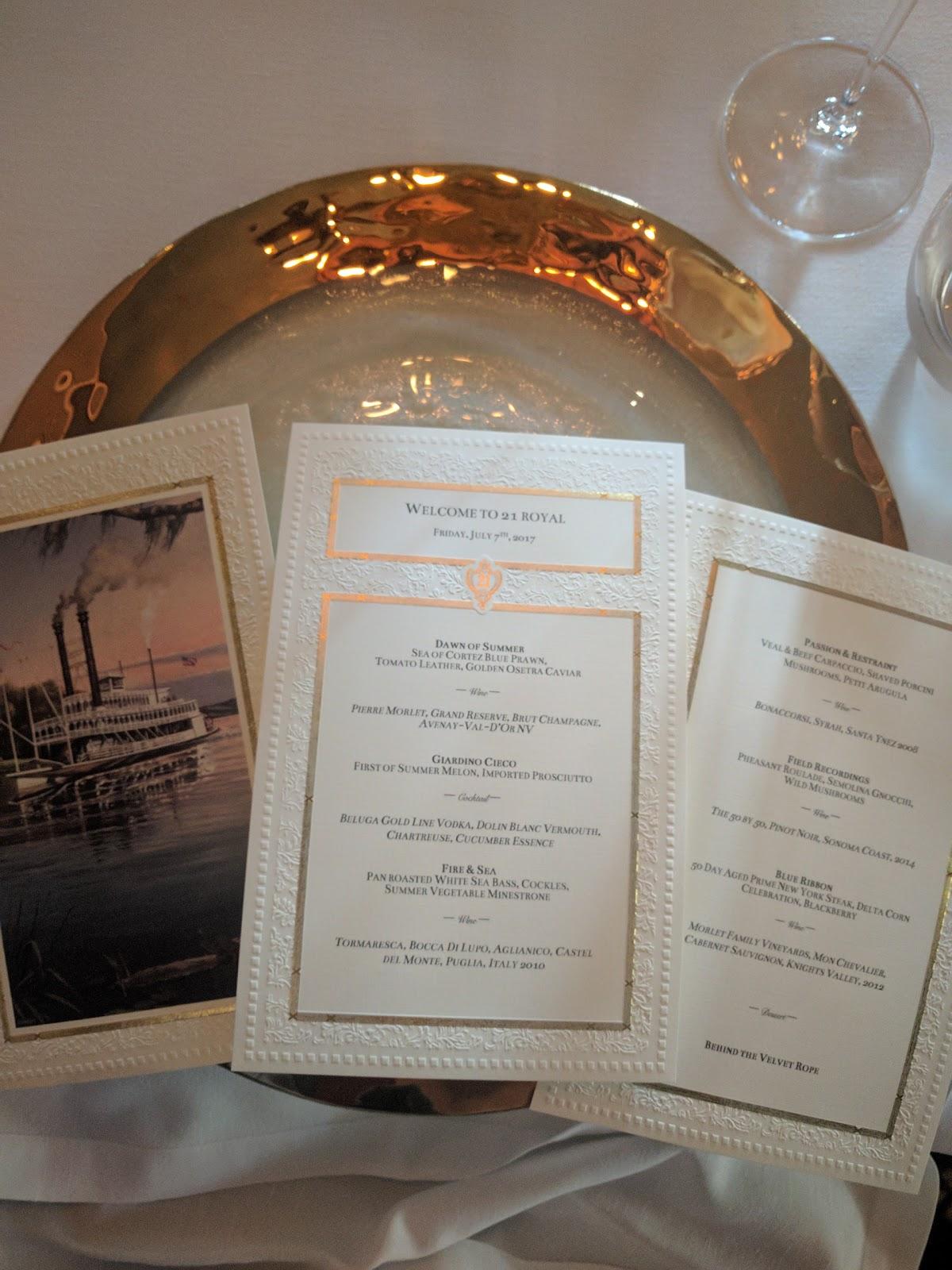 Menu at 21 Royal restaurant, Anaheim, Disneyland Dr