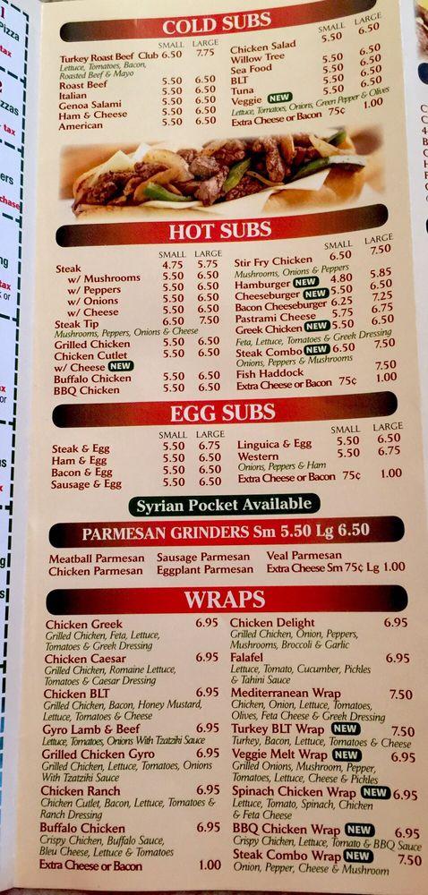 Menu at Best Pizza Market pizzeria, North Attleborough