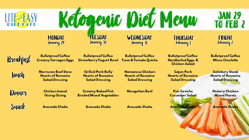 Menu at Lite and Easy Diet Cafe, Quezon City