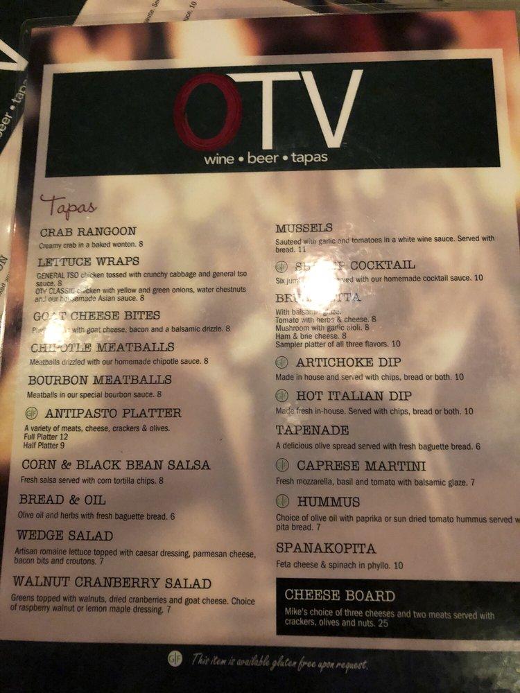 Menu at Off The Vine pub & bar, Minot