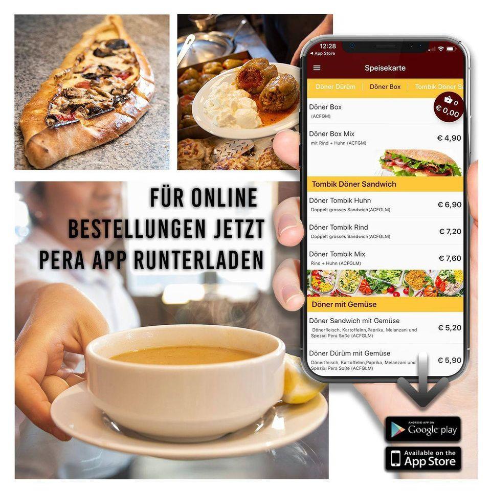 Menu at Pera Kebap restaurant, Vienna