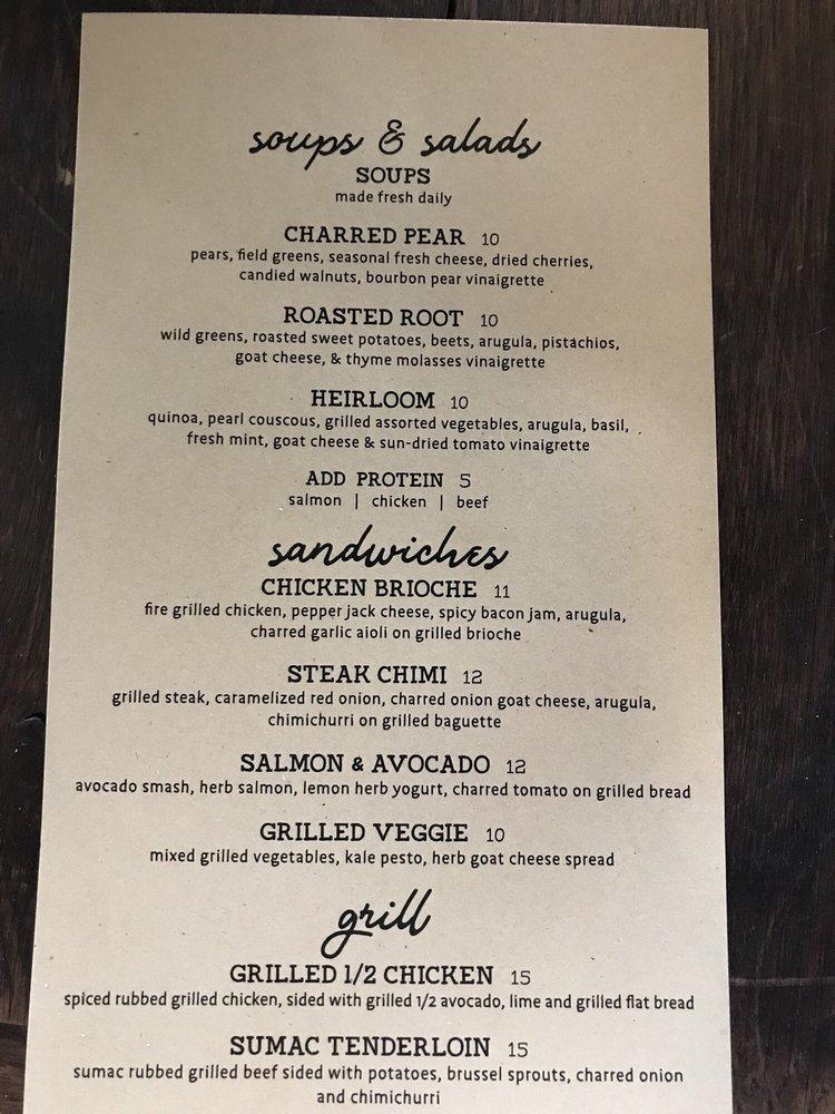 Menu at The Russell Restaurant & Catering Company, Kansas City