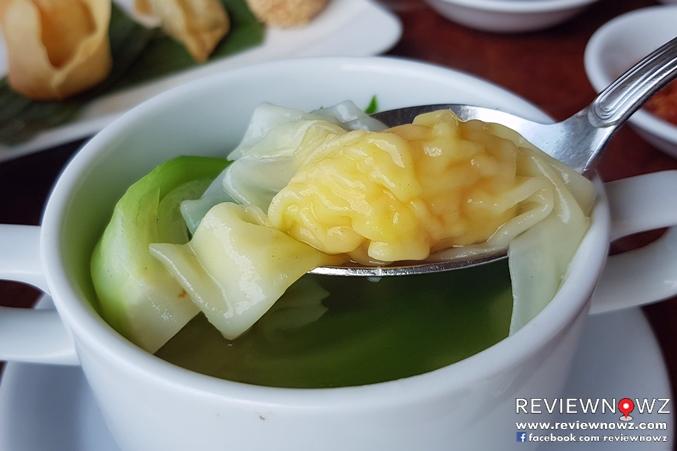 Menu at The River Terrace restaurant, Chiang Mai