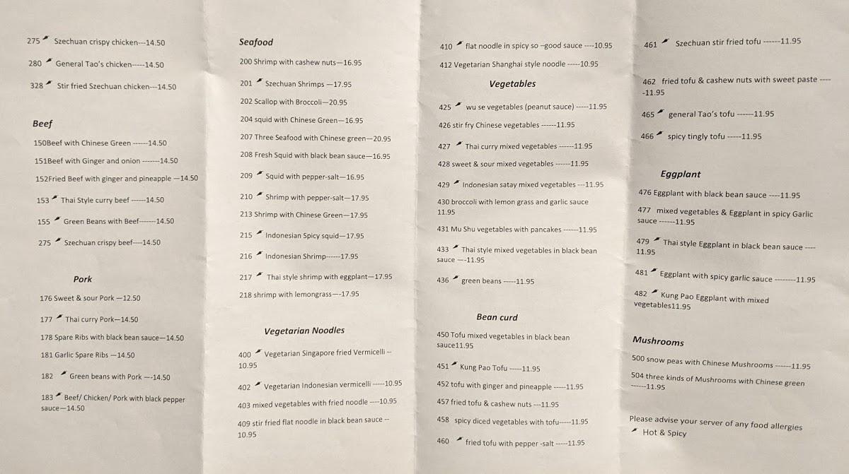 Menu at So Good Restaurant Springfield, Ottawa