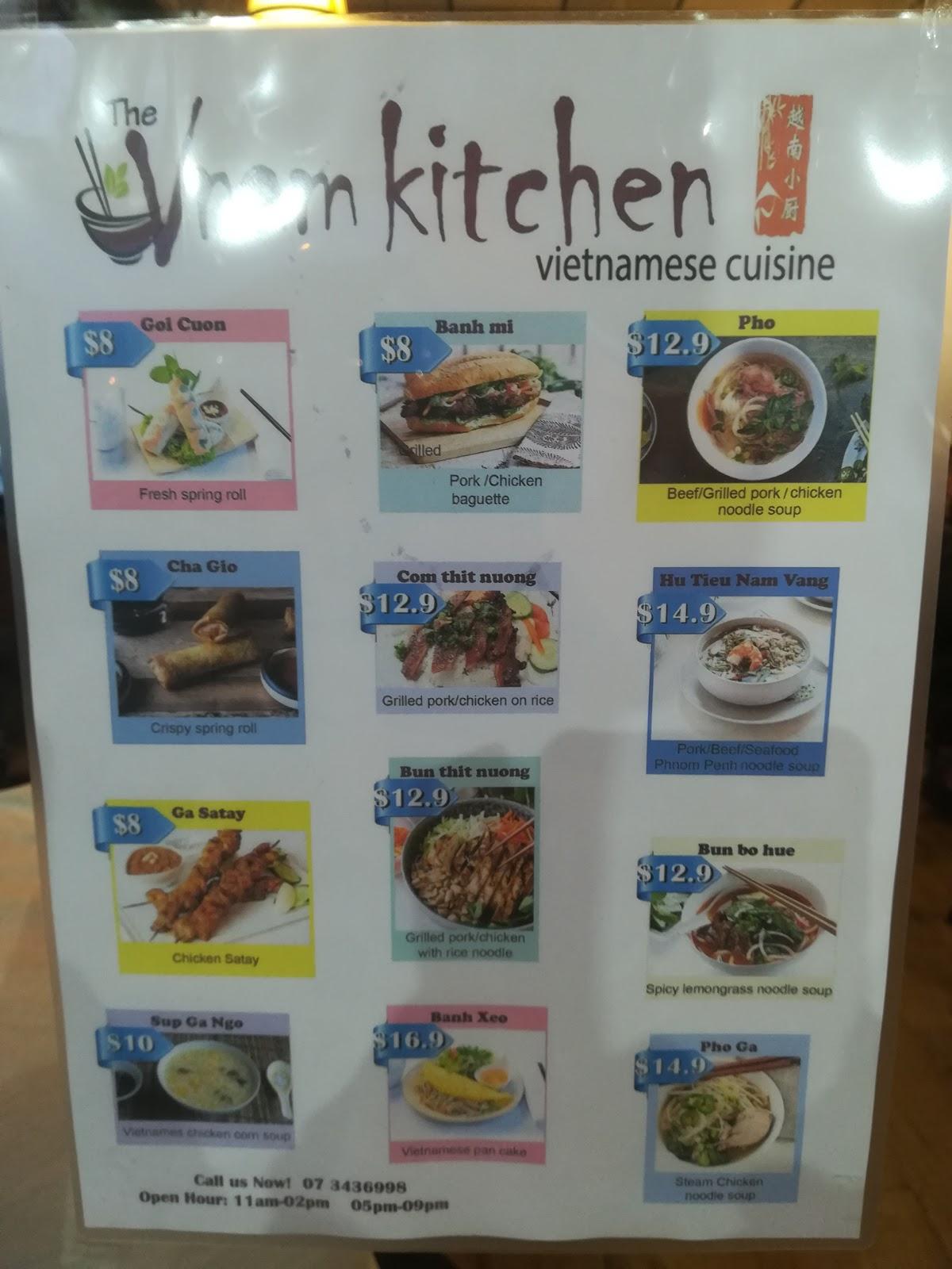 Menu at The Vnam Kitchen - Vietnamese cuisine restaurant, Rotorua