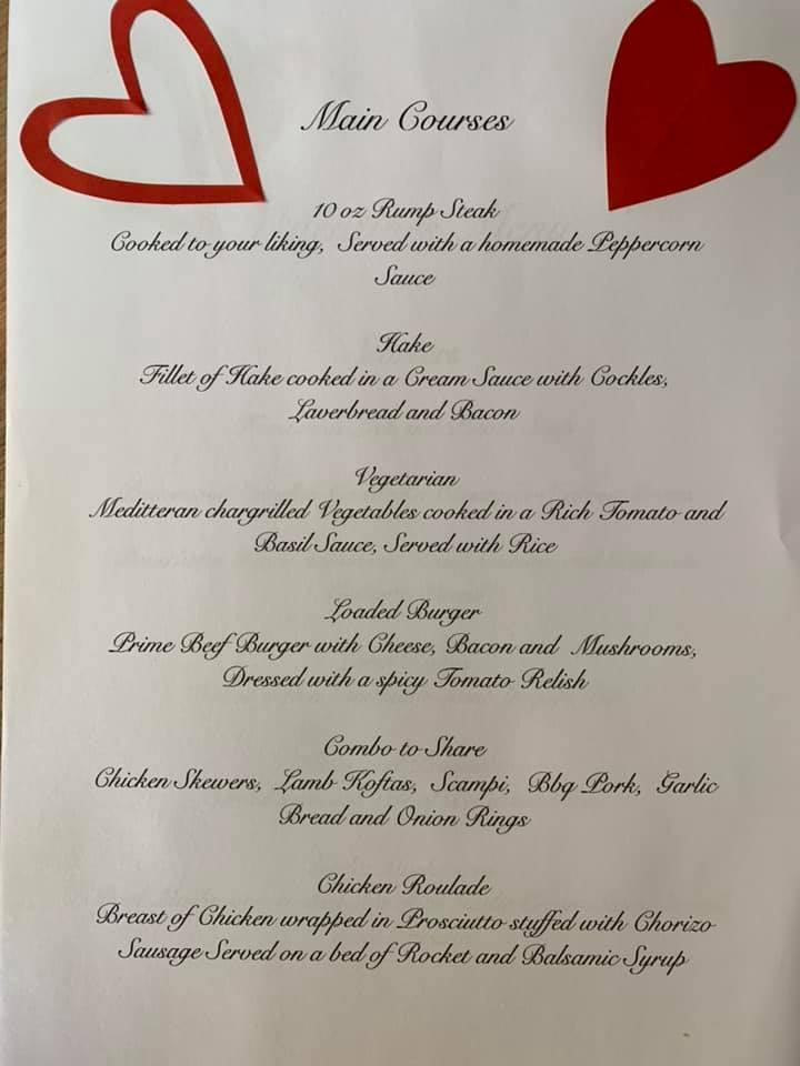Menu at The Bridgend Inn pub & bar, Birchgrove