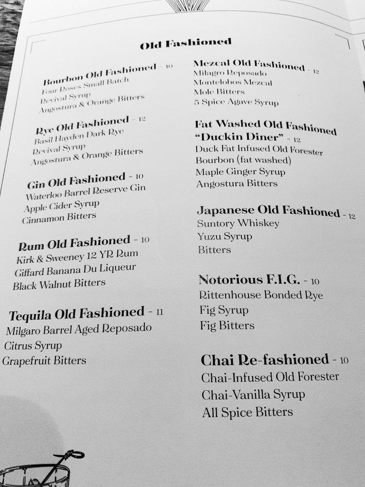 Menu at Revival pub & bar, Lakeland