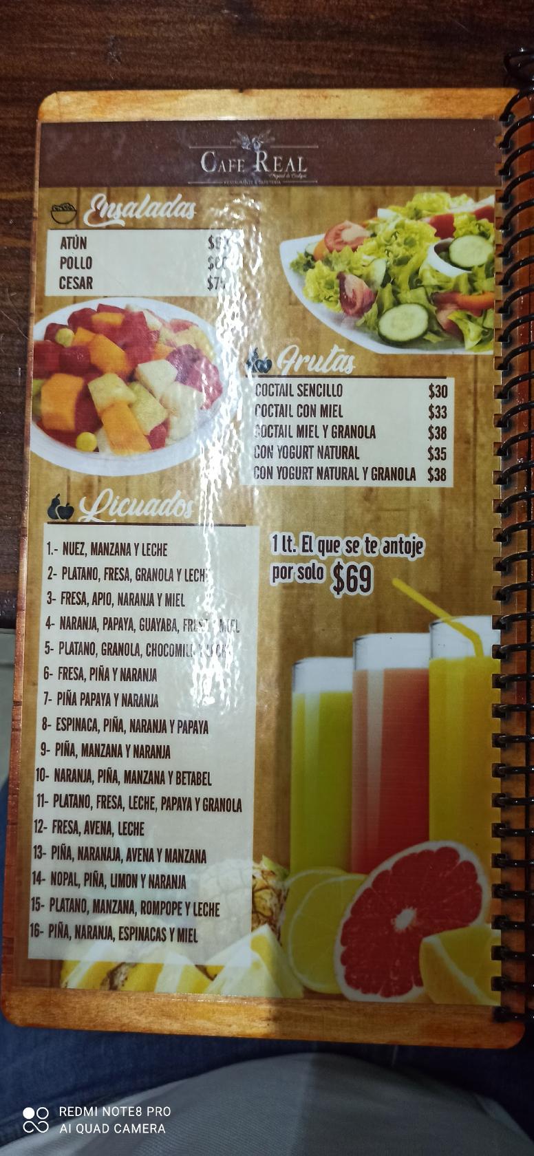 Carta de Café real, Poza Rica