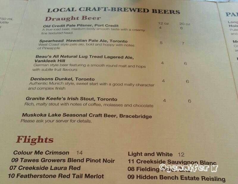 Menu at Corks Beer & Wine Bar, Toronto, 93 Laird Dr