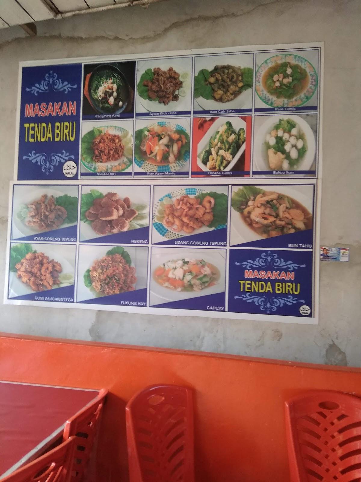 Menu at R.M Tenda Biru restaurant, Sekadau