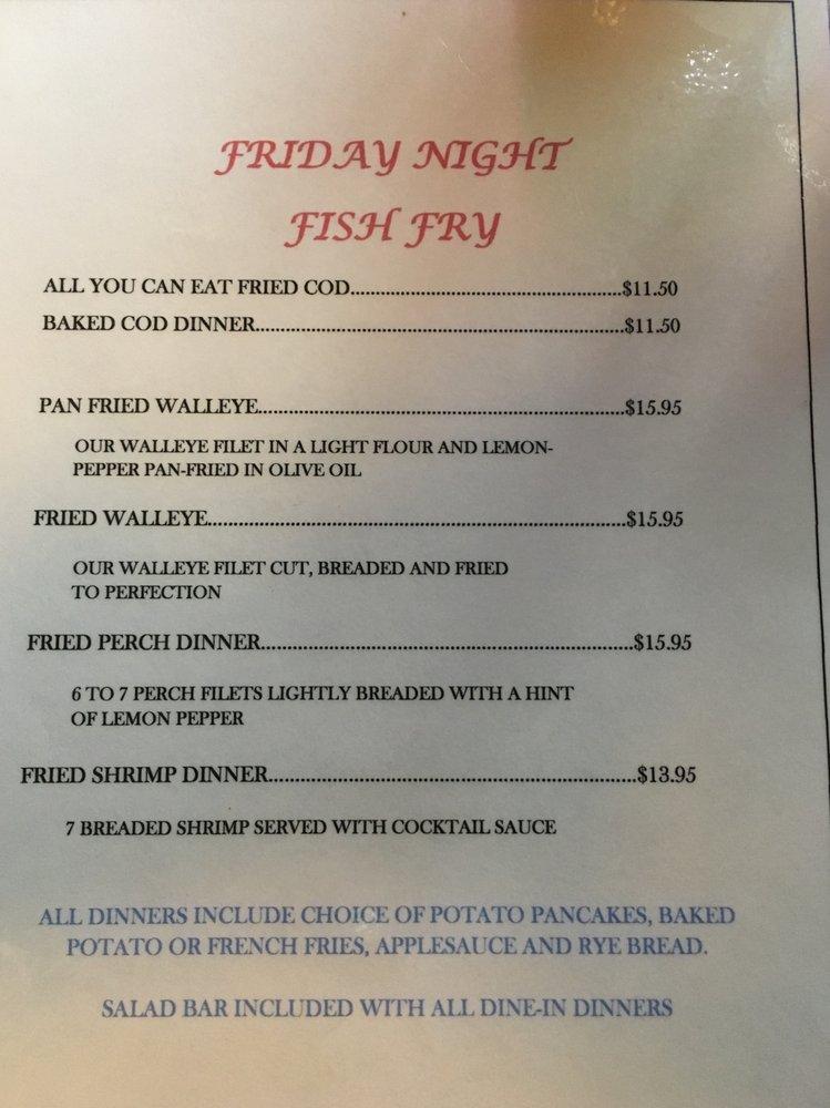 Menu at South Shore Bar & Grill, Delavan, W6763 S Shore Dr