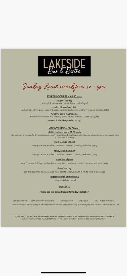 Menu at @Stanton Lakes restaurant, Stoney Stanton