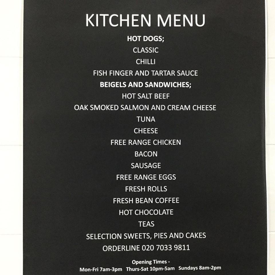 Menu at Shoreditch Kitchen NOW OPEN restaurant, London