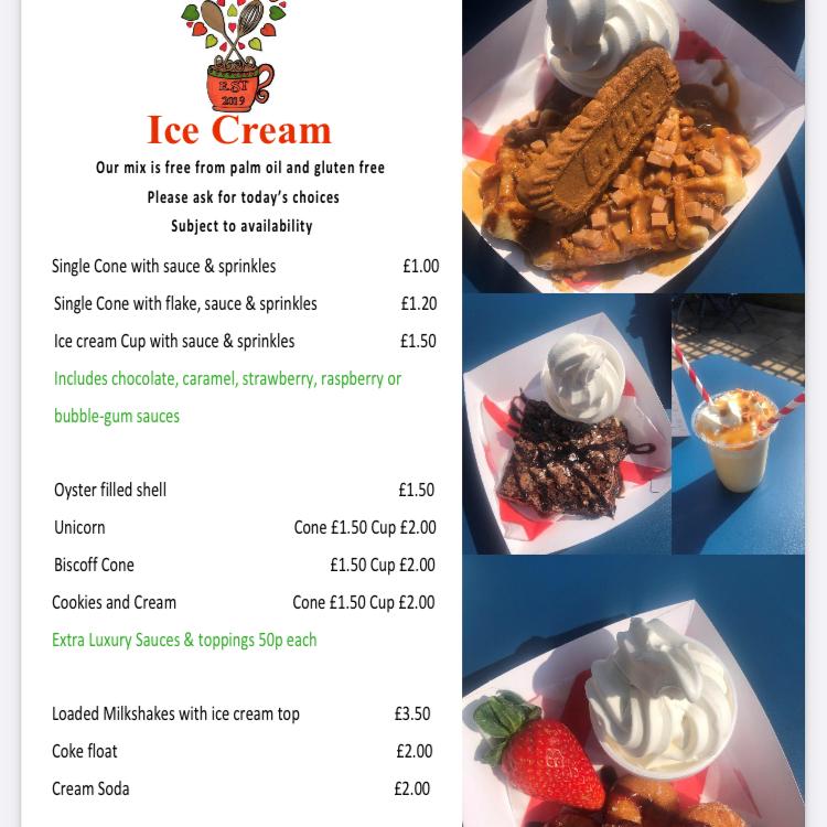 Menu at Kerrys Kitchen cafe, Lydd