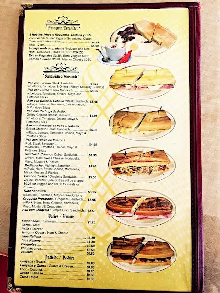 Menu at Rincon Cubano Of Cape Coral restaurant, Cape Coral, 958 Country ...
