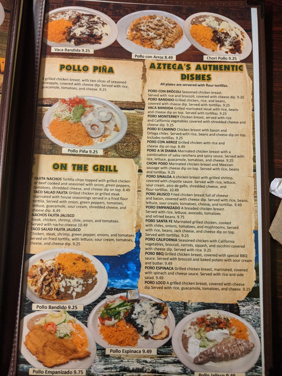 Menu at El Azteca Mexican Grill desserts, Sneedville