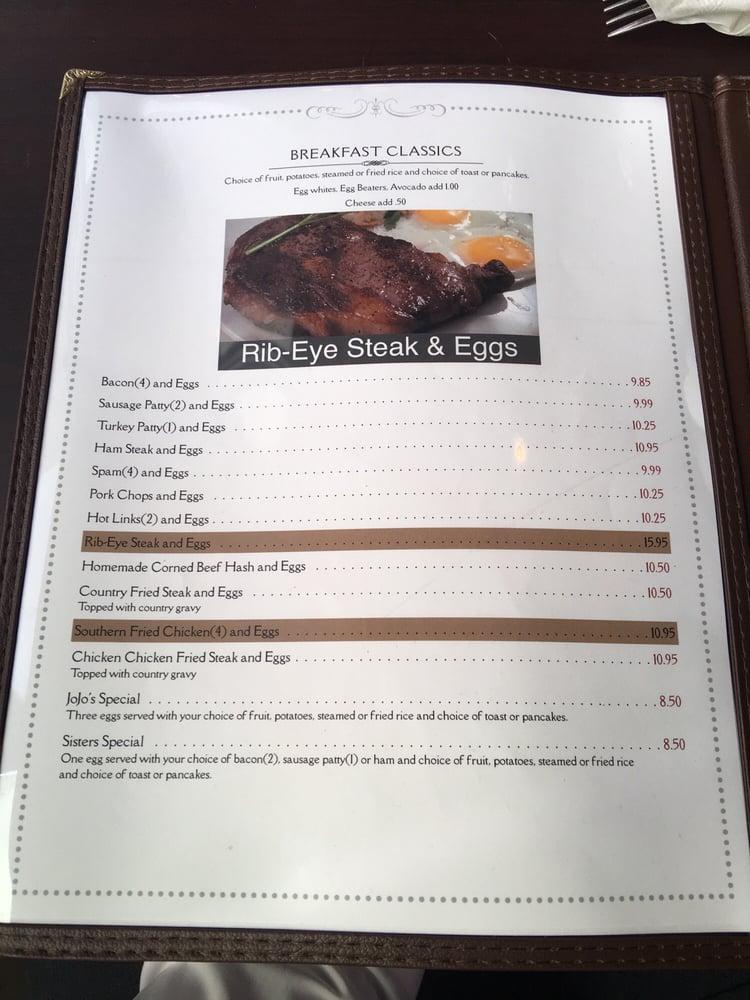 Menu at Hidden Cafe, Camarillo