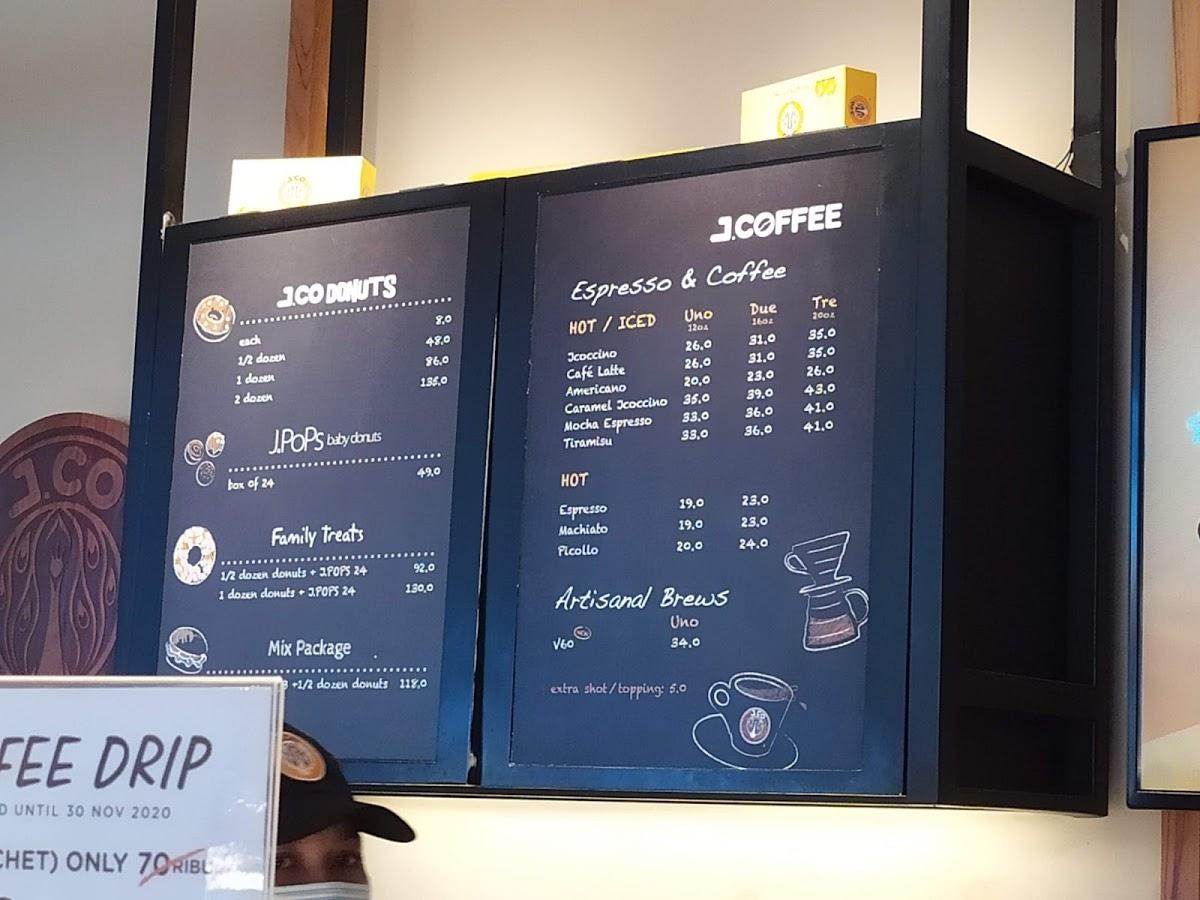 Menu at J.CO Donuts & Coffee Megamall Bengkulu restaurant, Bengkulu
