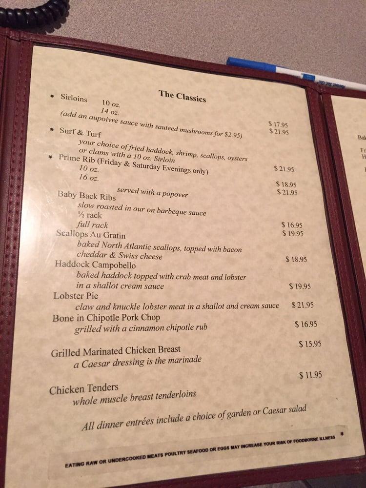 Menu at La Fleurs Restaurant, Jay