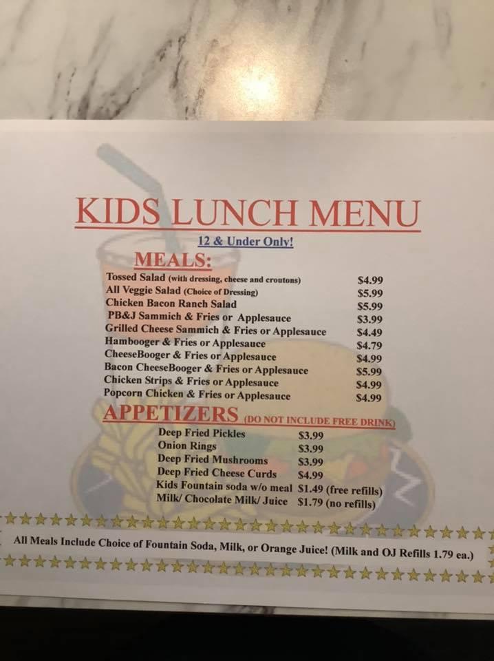 Menu at Vicki's Cozy Cafe LLC, Muscoda