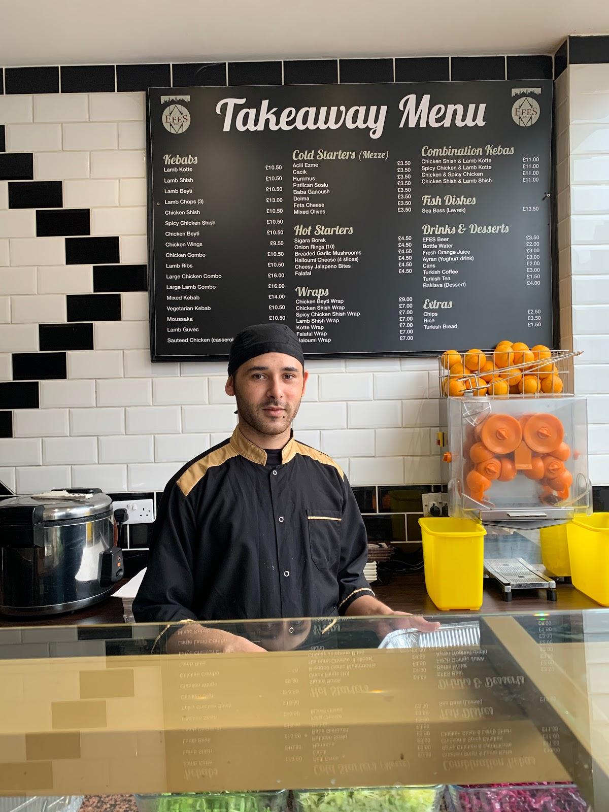 Menu at EFES TURKISH RESTAURANT, Taunton