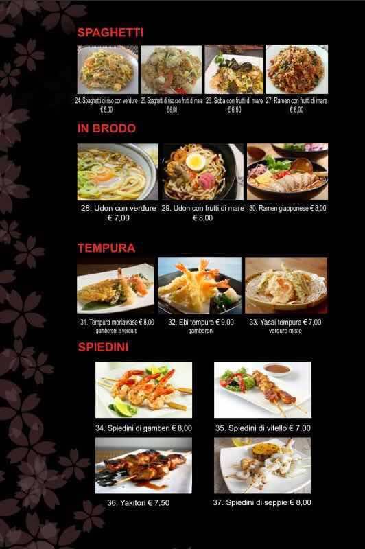Menu at Hanami Japanese Restaurant Macerata, Macerata