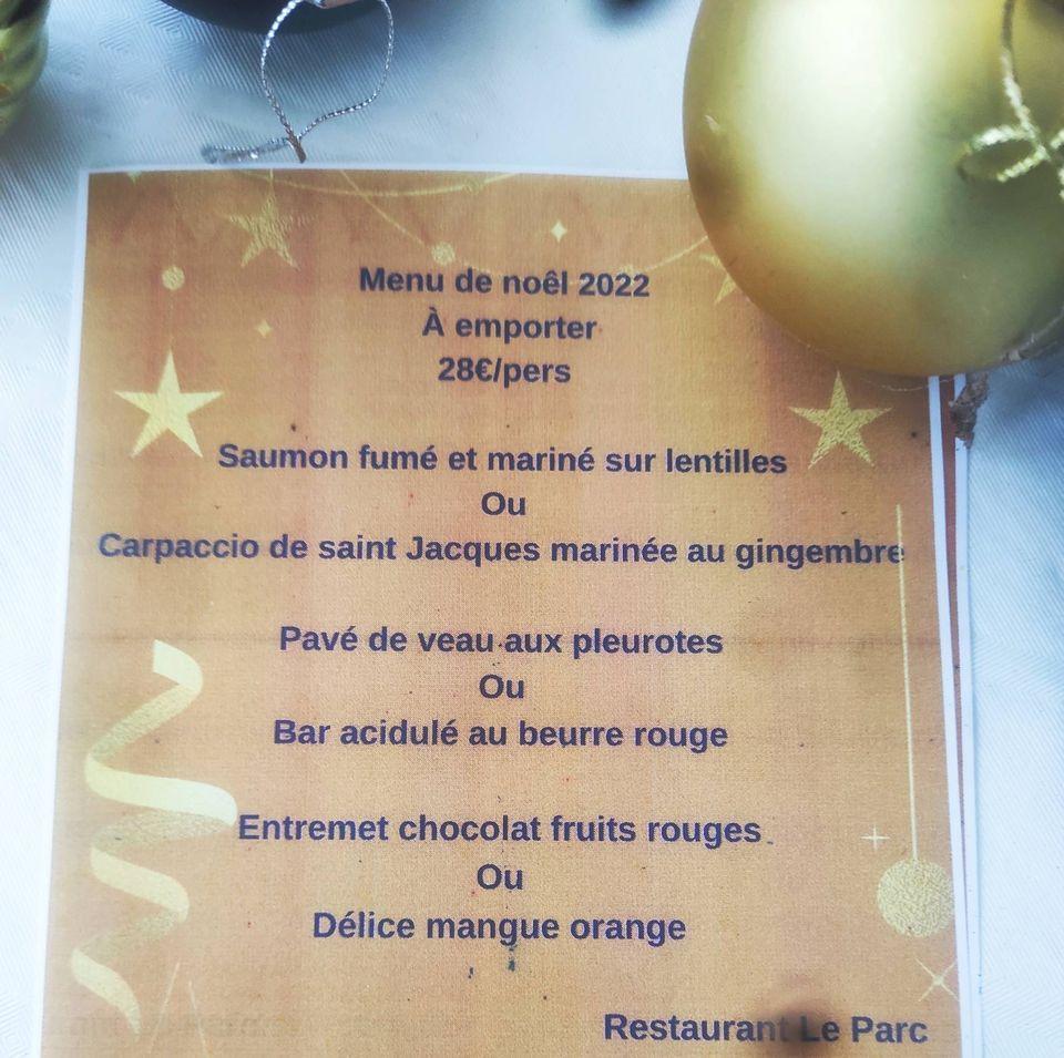 Menu au Restaurant "Le PARC", Duclair