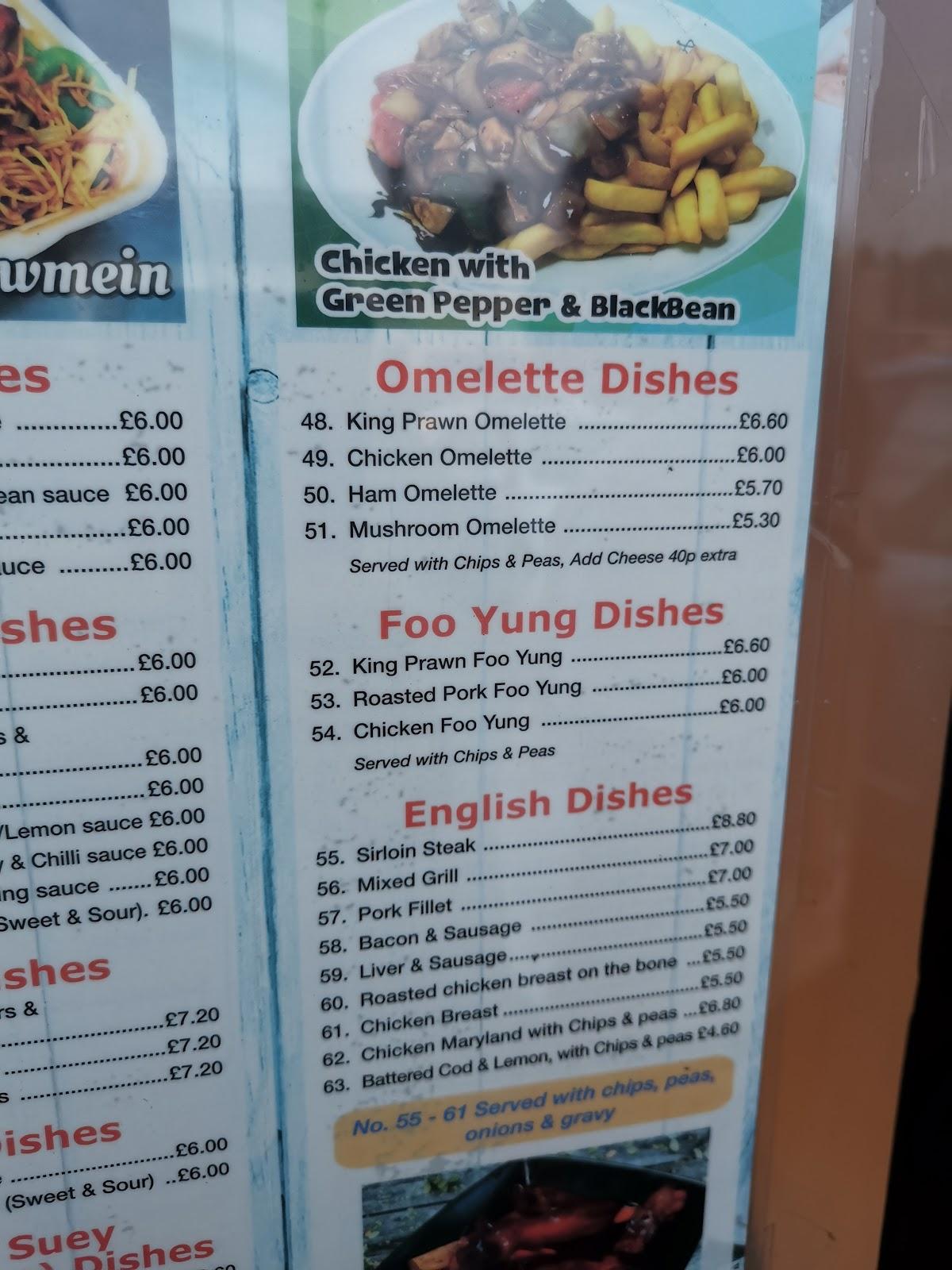 Menu at Golden Boat Cookstown restaurant, Cookstown