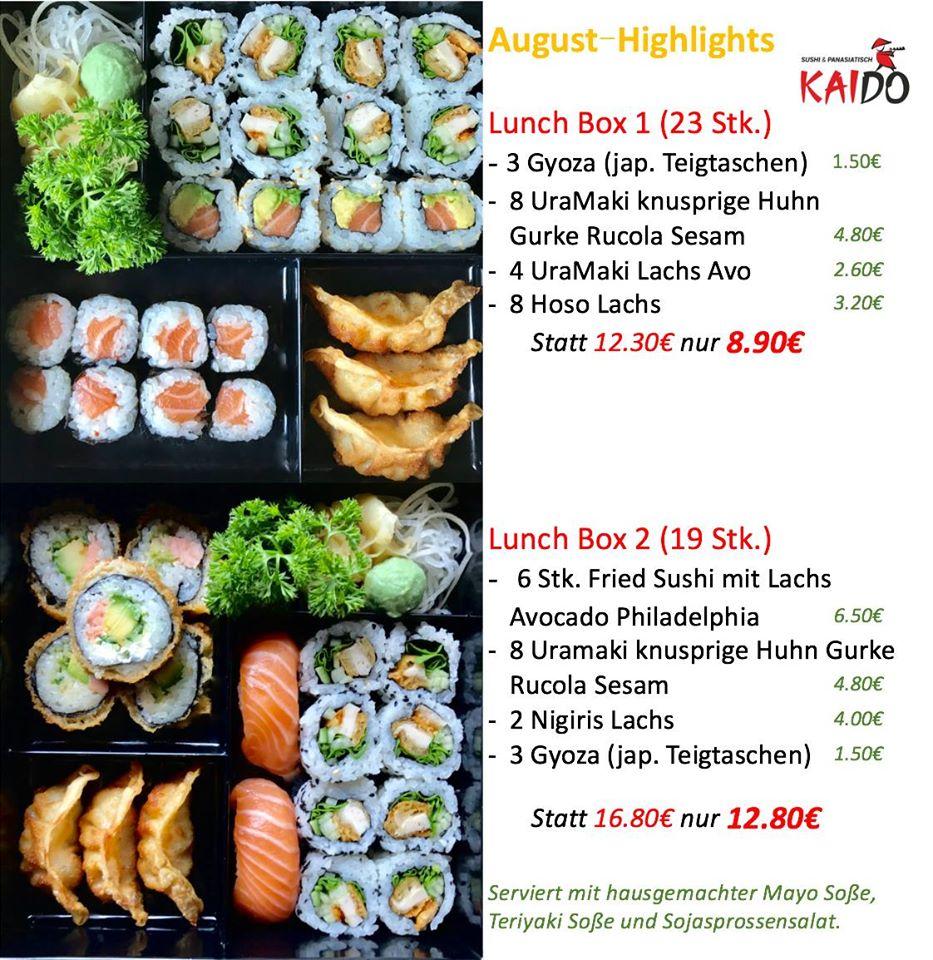 Speisekarte von Kaido restaurant, Coburg