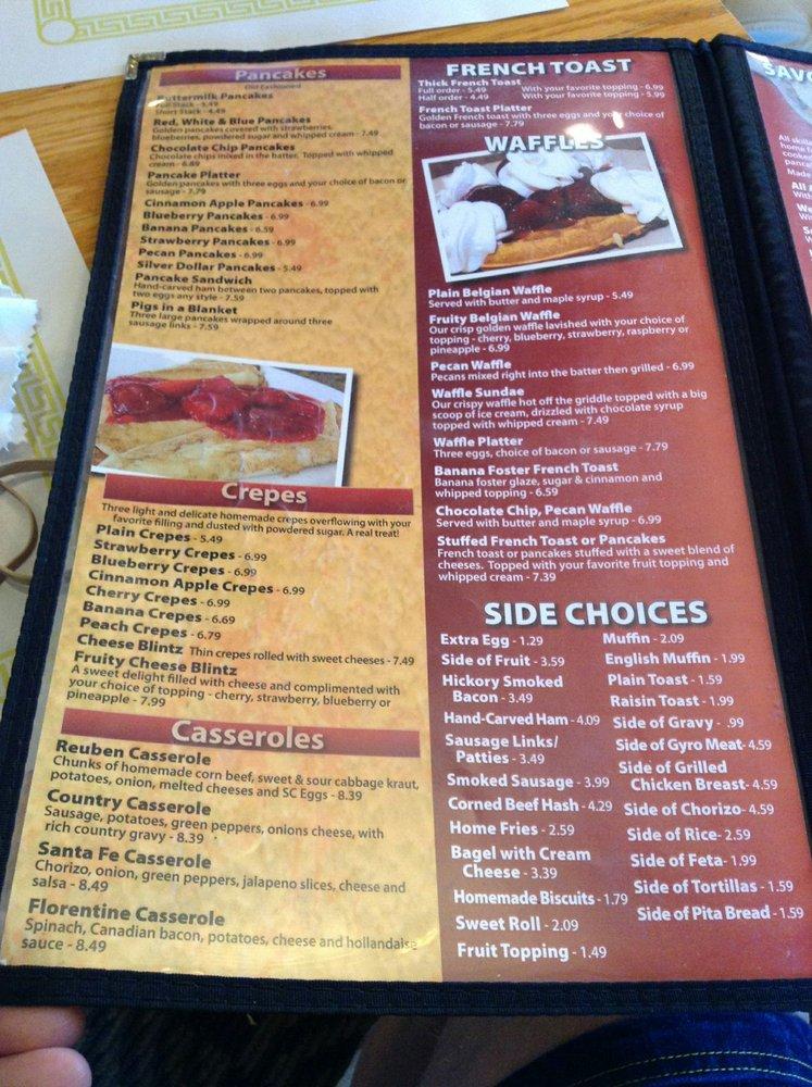 Menu at Lakeside Cafe, Fort Wayne, N Coliseum Blvd