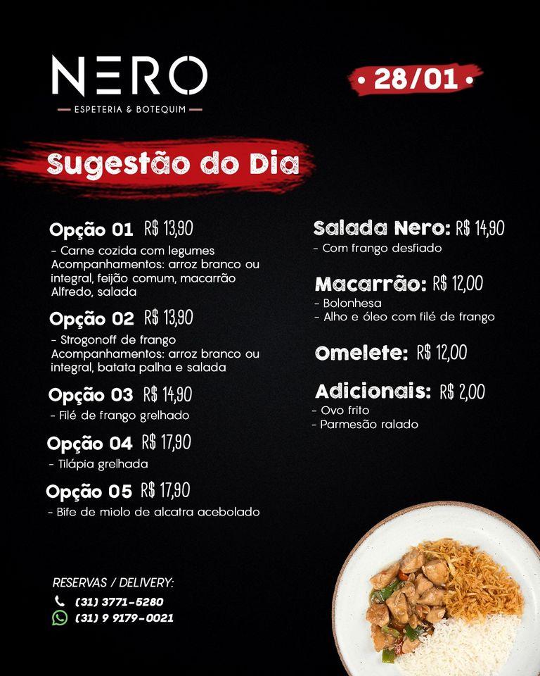Menu em Nero - Espeteria e Restaurante em Sete Lagoas, Sete Lagoas