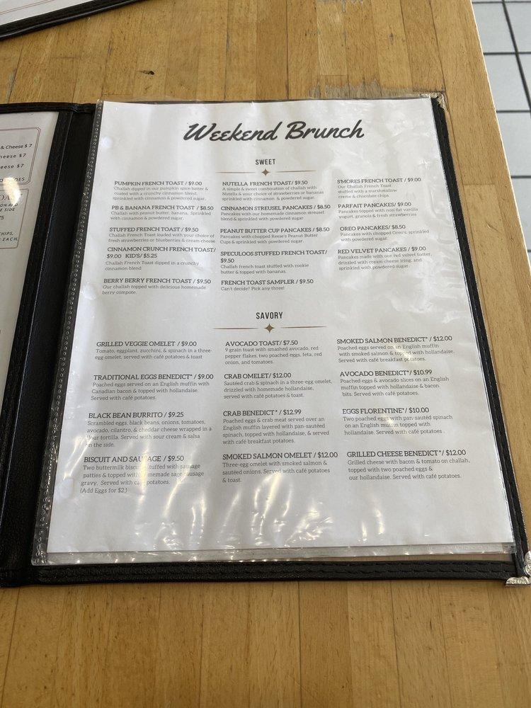 Menu at Ardmore Station Cafe, Ardmore