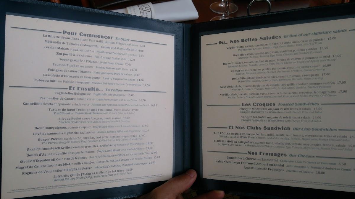 Menu au LE SUFFREN - PARIS restaurant, Paris
