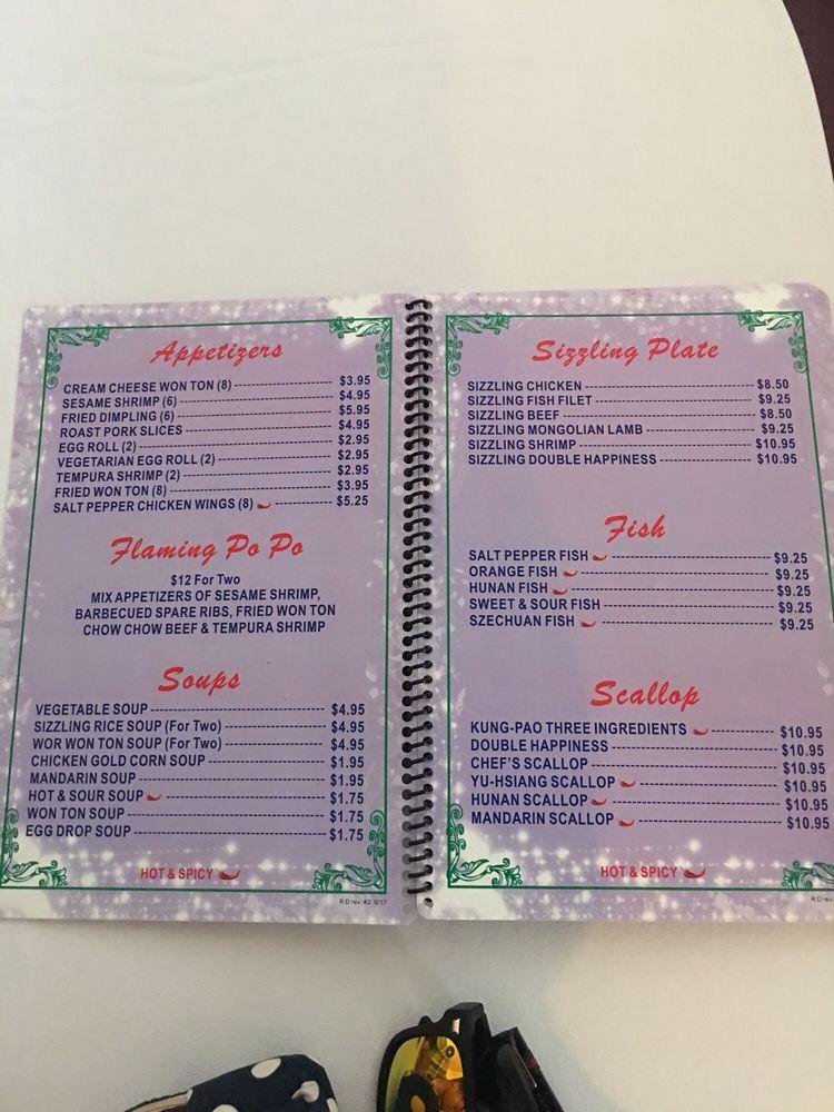 Menu at Rising Dragon Chinese Restaurant, San Diego