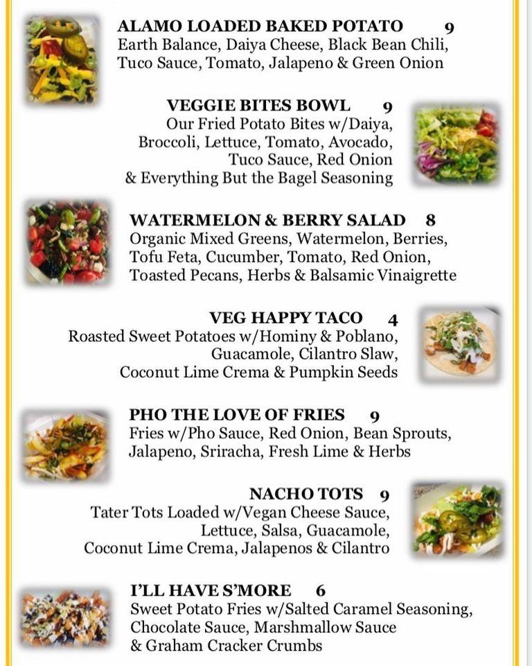 Menu at Southern Spud, Richmond