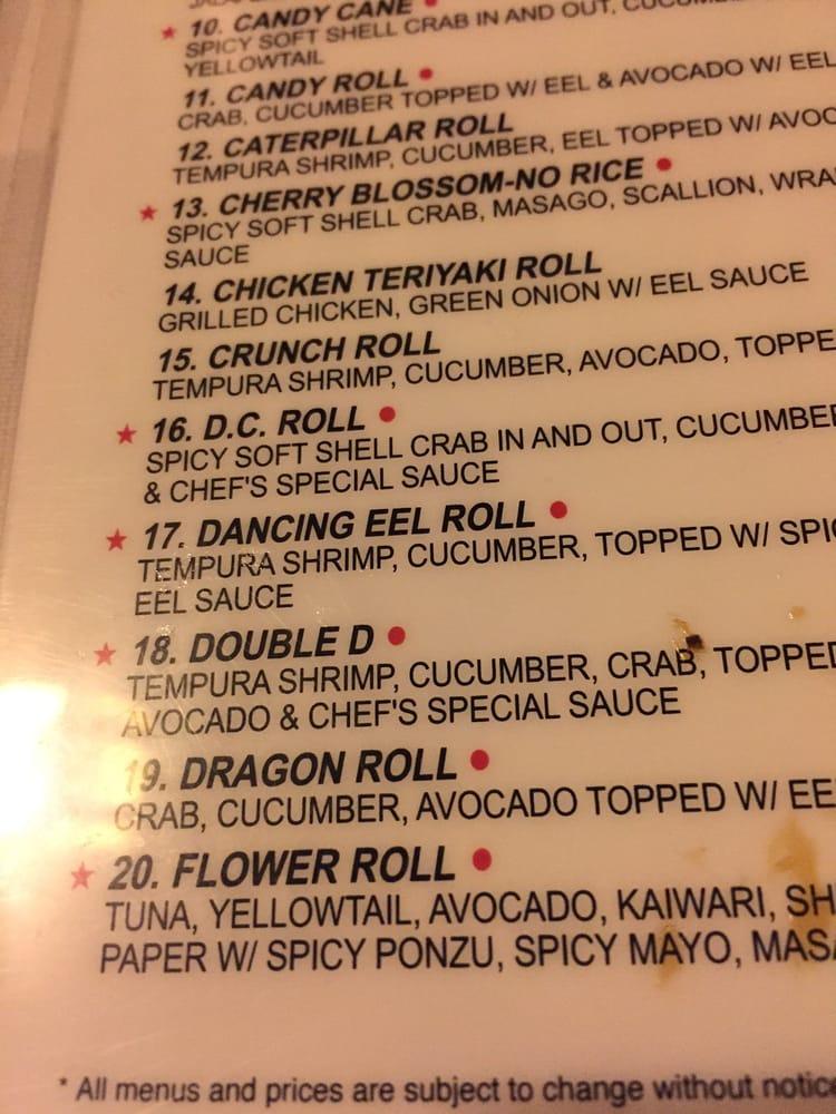 Menu at I Love Sushi restaurant, Henderson, S Eastern Ave