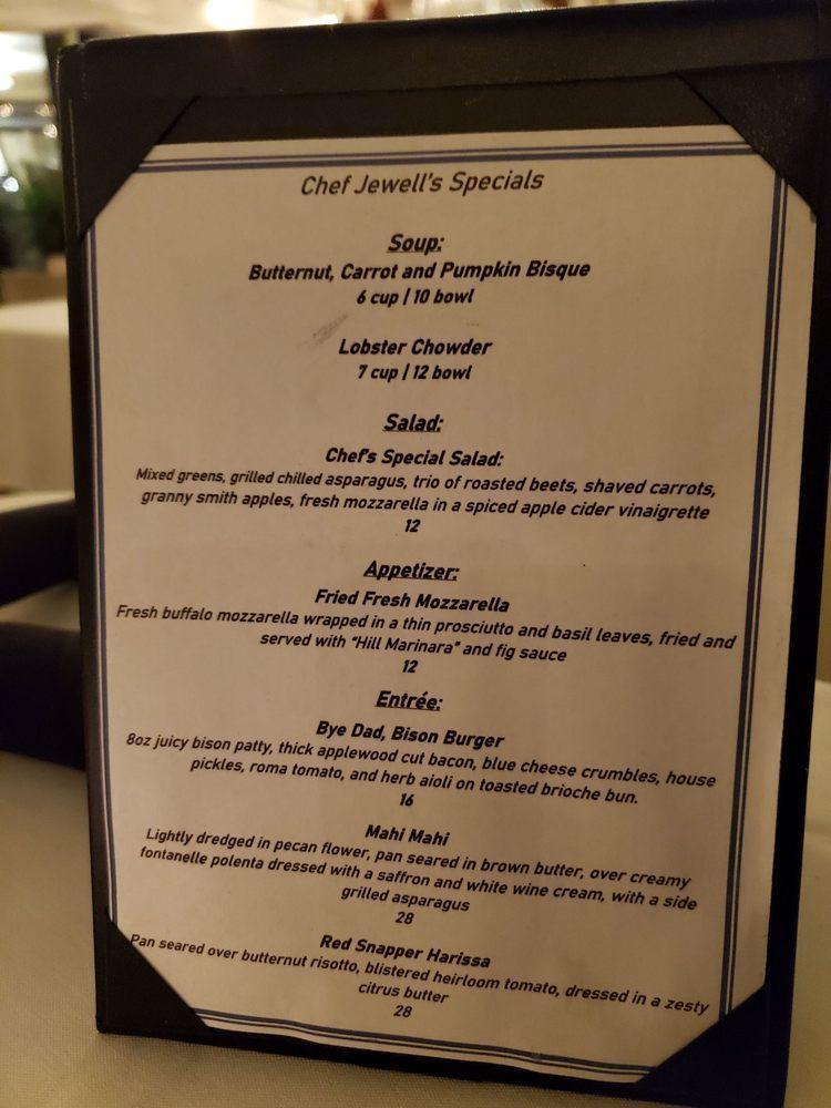 Menu at Seven Restaurant, Clayton