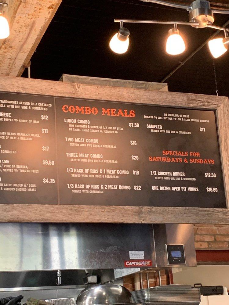 Menu at Two Smokin' Guys BBQ, Elma