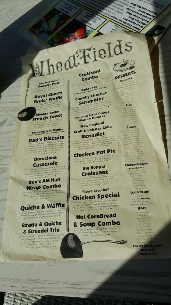 Menu at WheatFields Eatery & Bakery, Omaha, S 103rd St