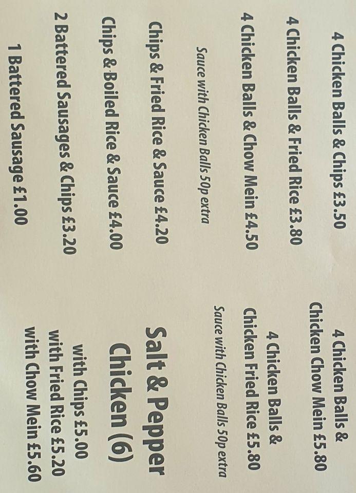 Menu at GOLDEN PHOENIX CHINESE TAKEAWAY (CLEETHORPES) fast food ...