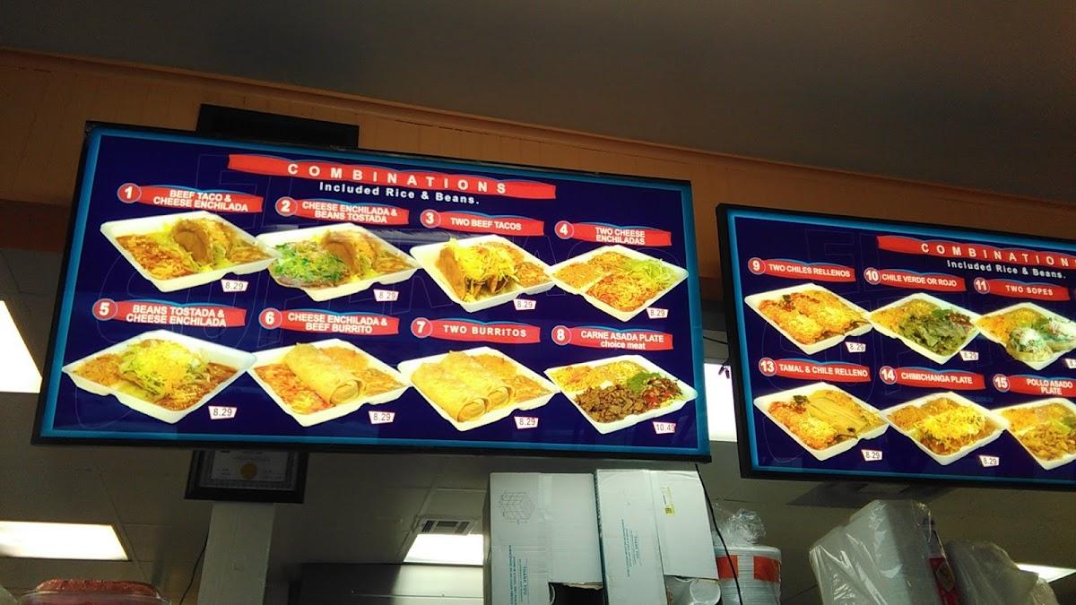 Menu at El Super Taco restaurant, Tulsa, N Sheridan Rd