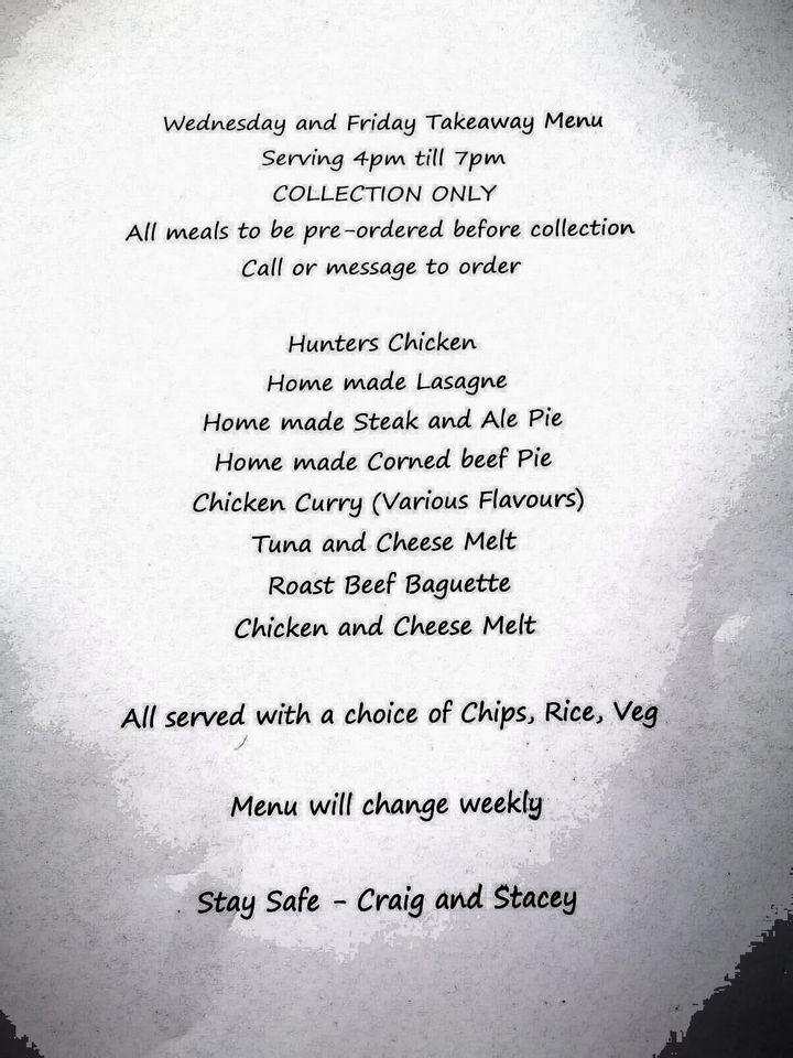 Menu at The Green Billy Row pub & bar, Crook, 7 Billy Row Grn