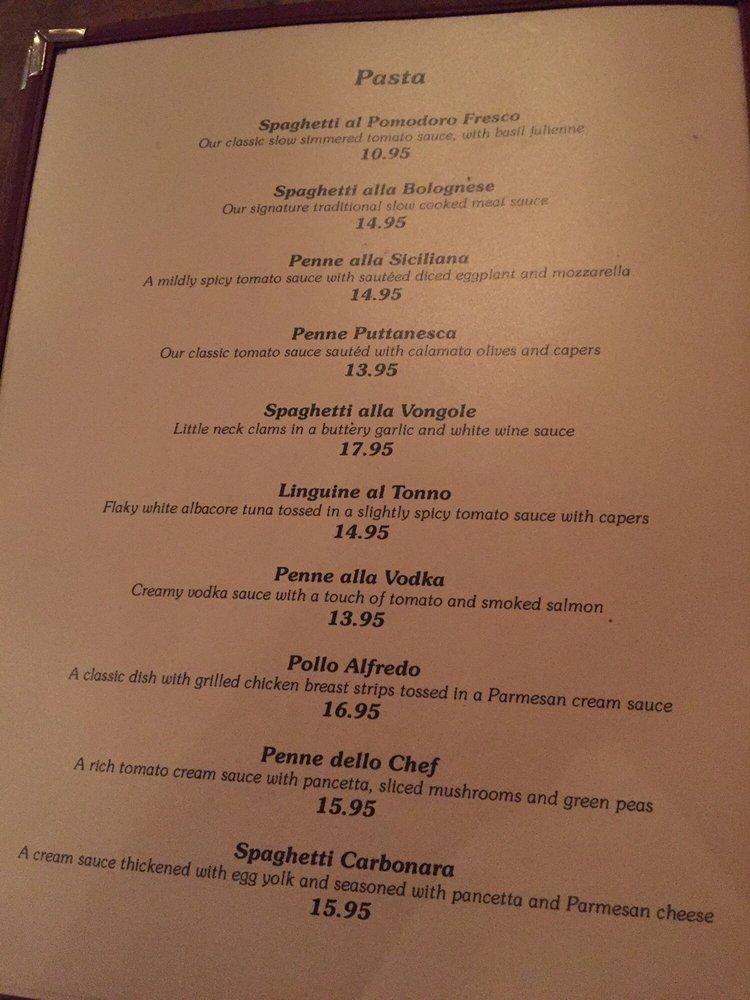 Menu at Ferrucci Ristorante restaurant, Panama City