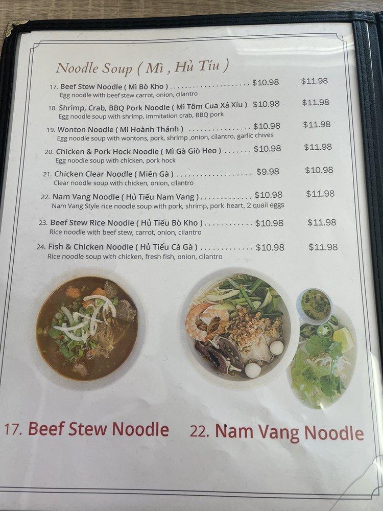 Menu at Pho King Eggroll II LLC restaurant, Goodyear