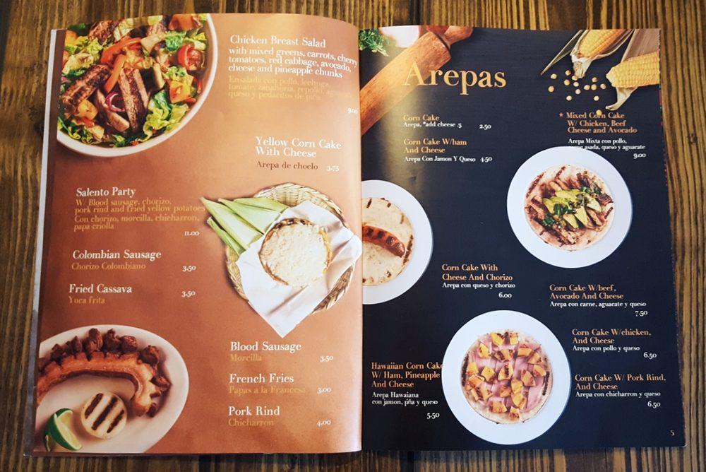 Menu at Salento Steakhouse, Jacksonville