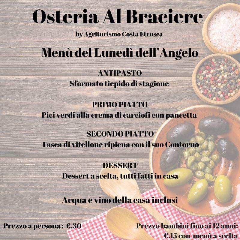 Menu at Agriturismo Costa Etrusca BBQ, San Vincenzo